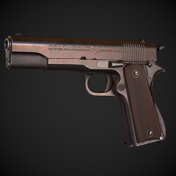 콜트 1911 3D 모델 - TurboSquid 1950508