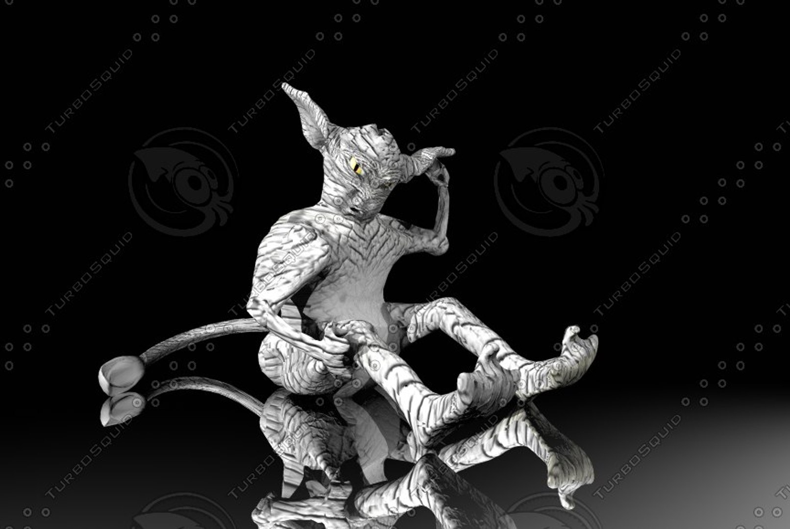 3d 3ds Sci-fi Fantasy Creature