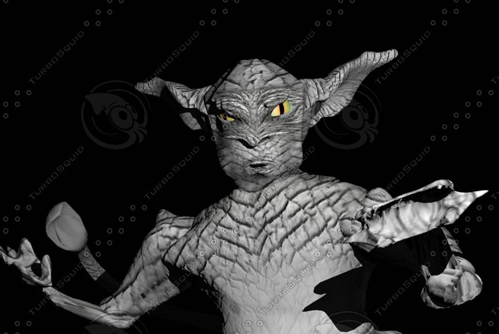 3d 3ds Sci-fi Fantasy Creature