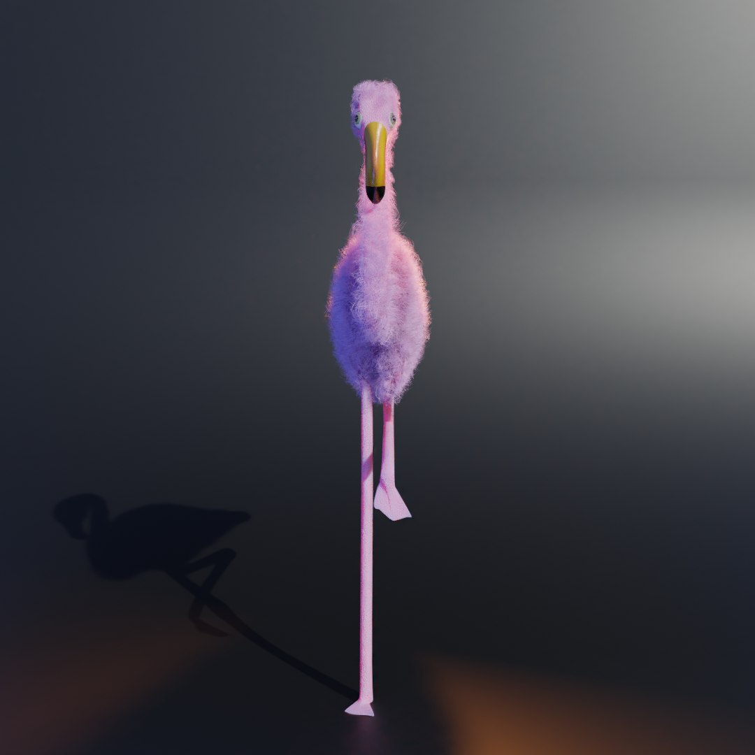 Flamingo Rigged Cartoon 3D - TurboSquid 1637940