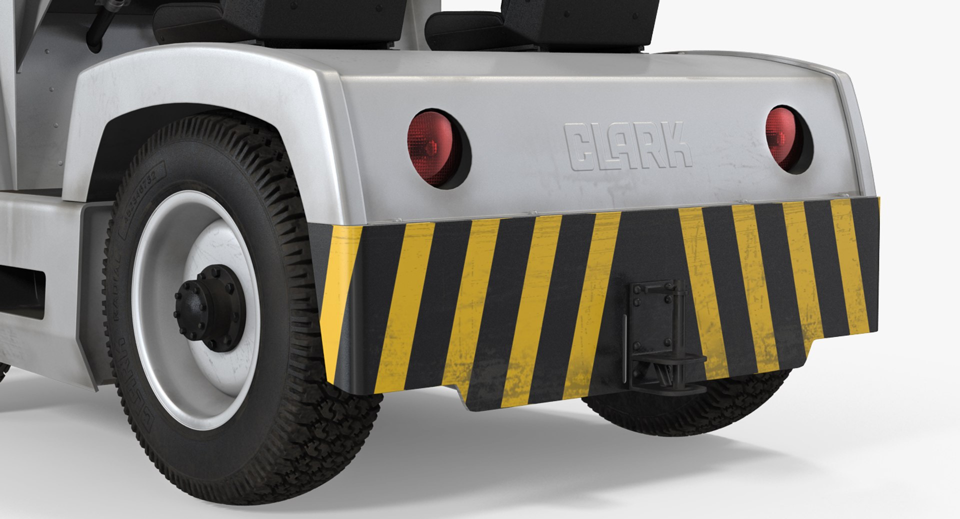Airport Tug Car Clark 3d Model