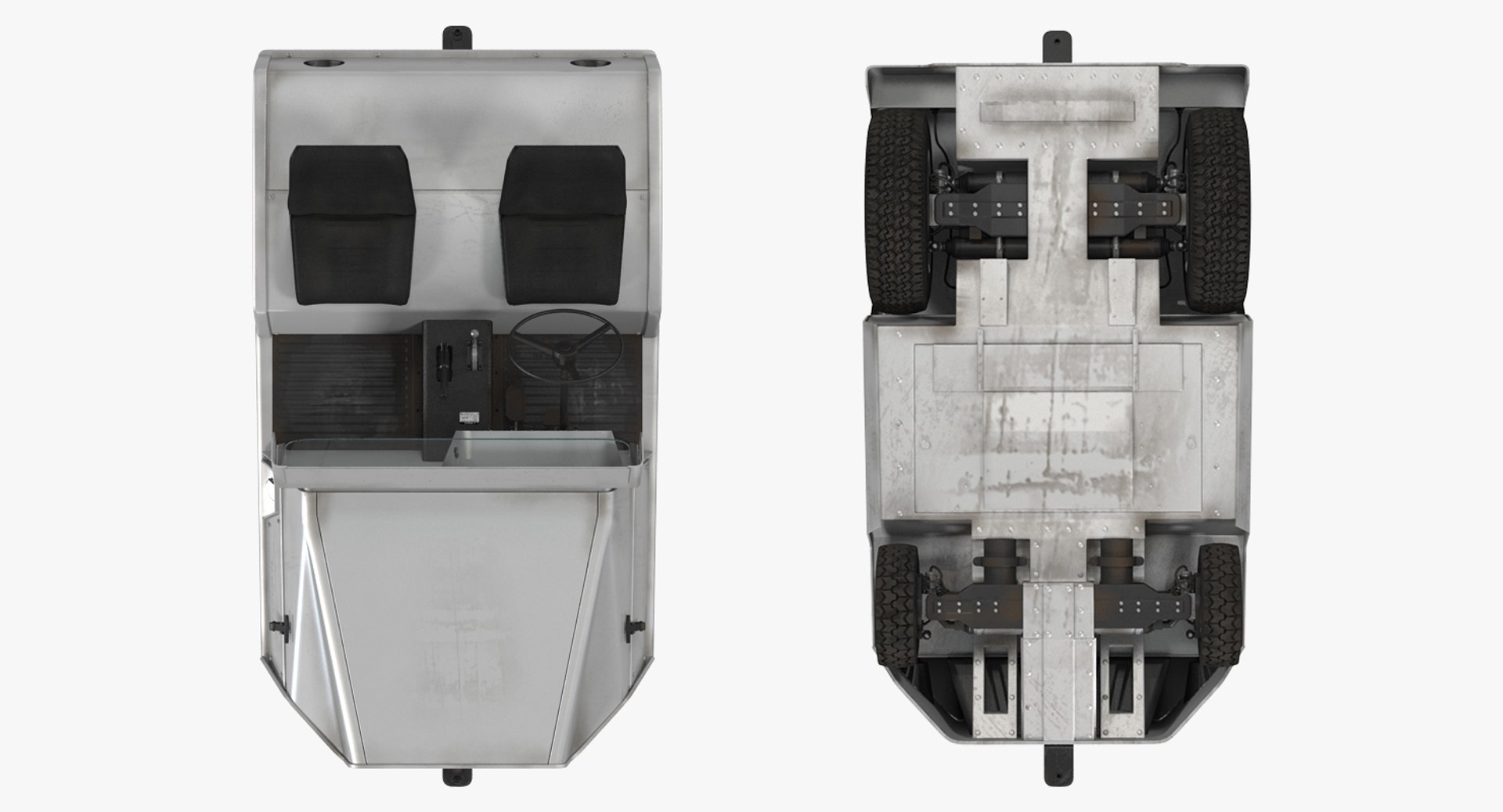 Airport Tug Car Clark 3d Model