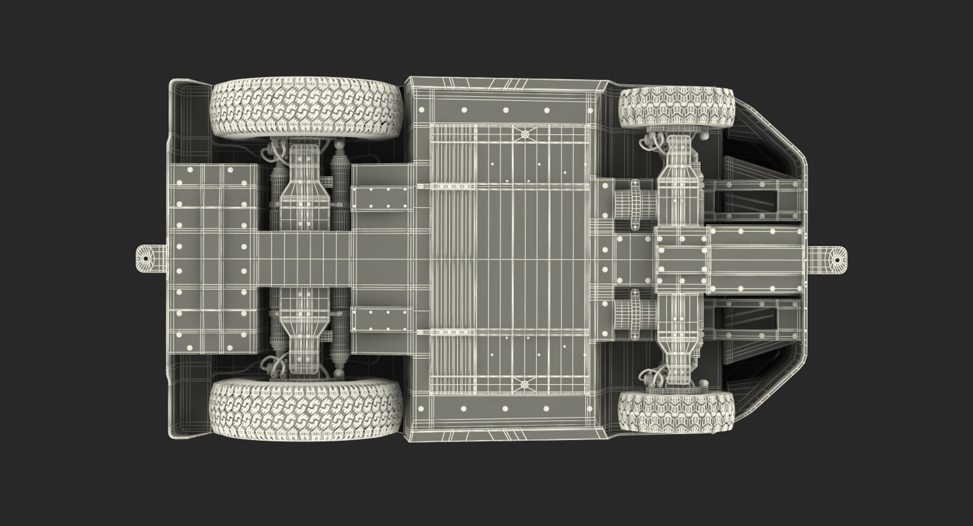 airport tug car clark 3d model