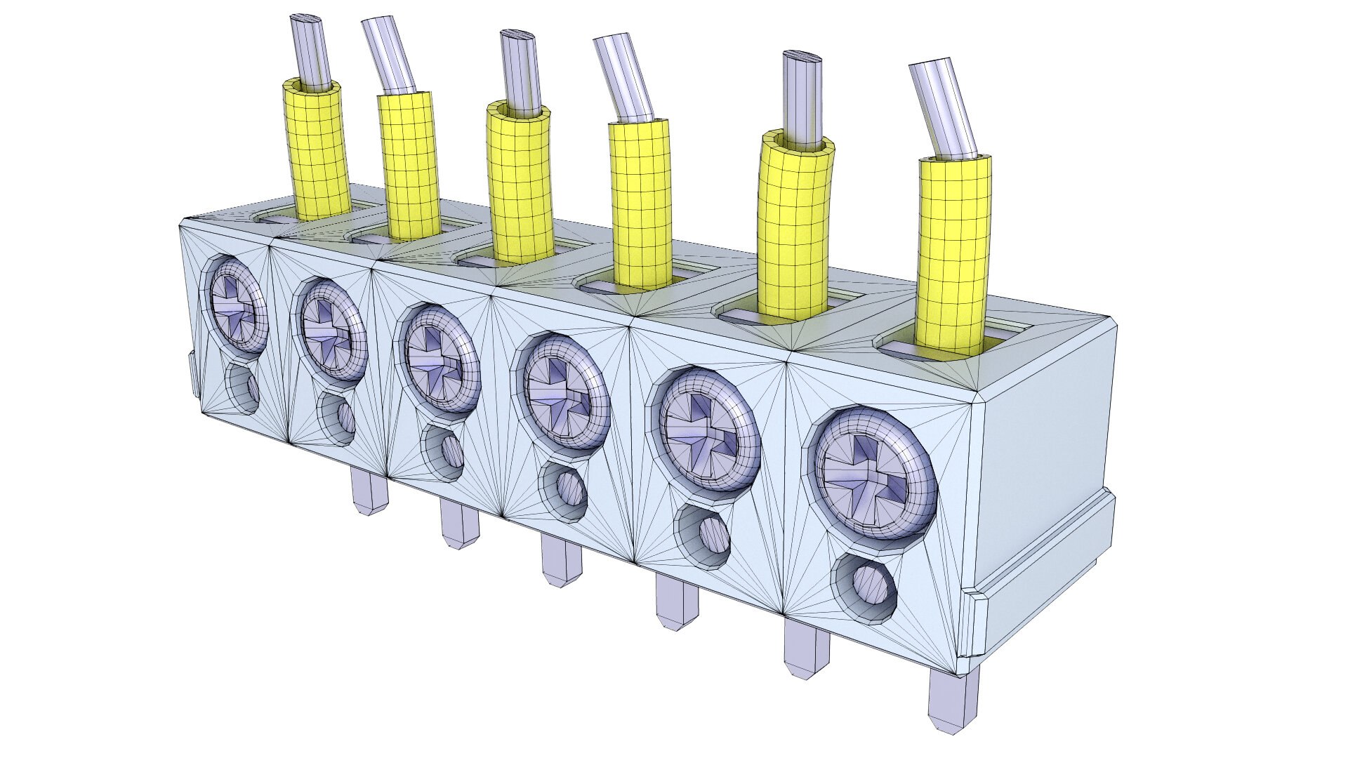 Block Terminal Electric 3D Model - TurboSquid 1598601