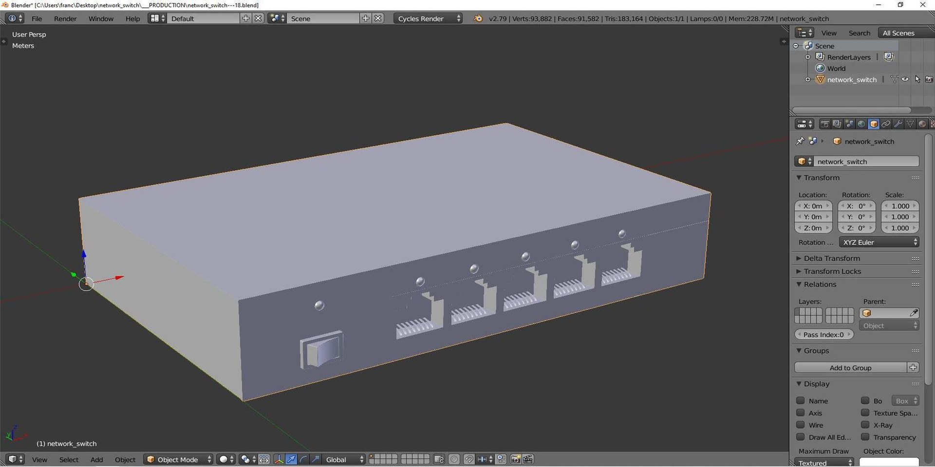 3D Model Network Switch - TurboSquid 1542582