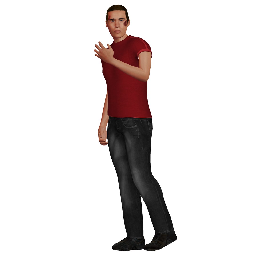 Adult Beat Man Character 3D - TurboSquid 1594126