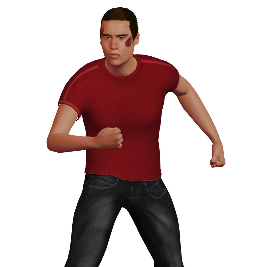 Adult Beat Man Character 3D - TurboSquid 1594126