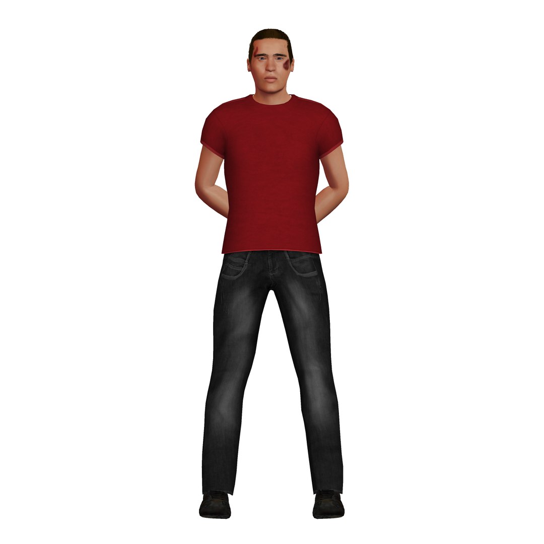 Adult Beat Man Character 3D - TurboSquid 1594126