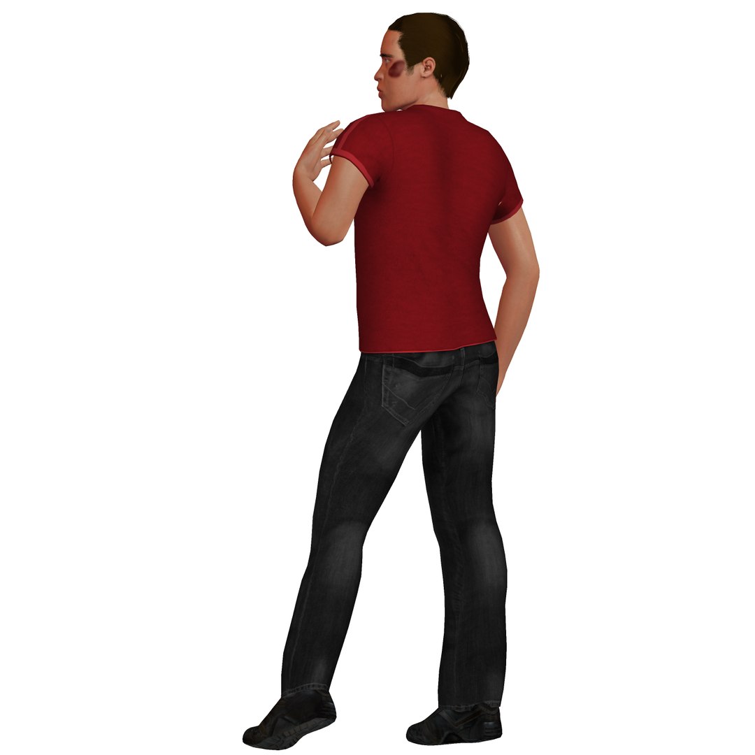 Adult Beat Man Character 3D - TurboSquid 1594126