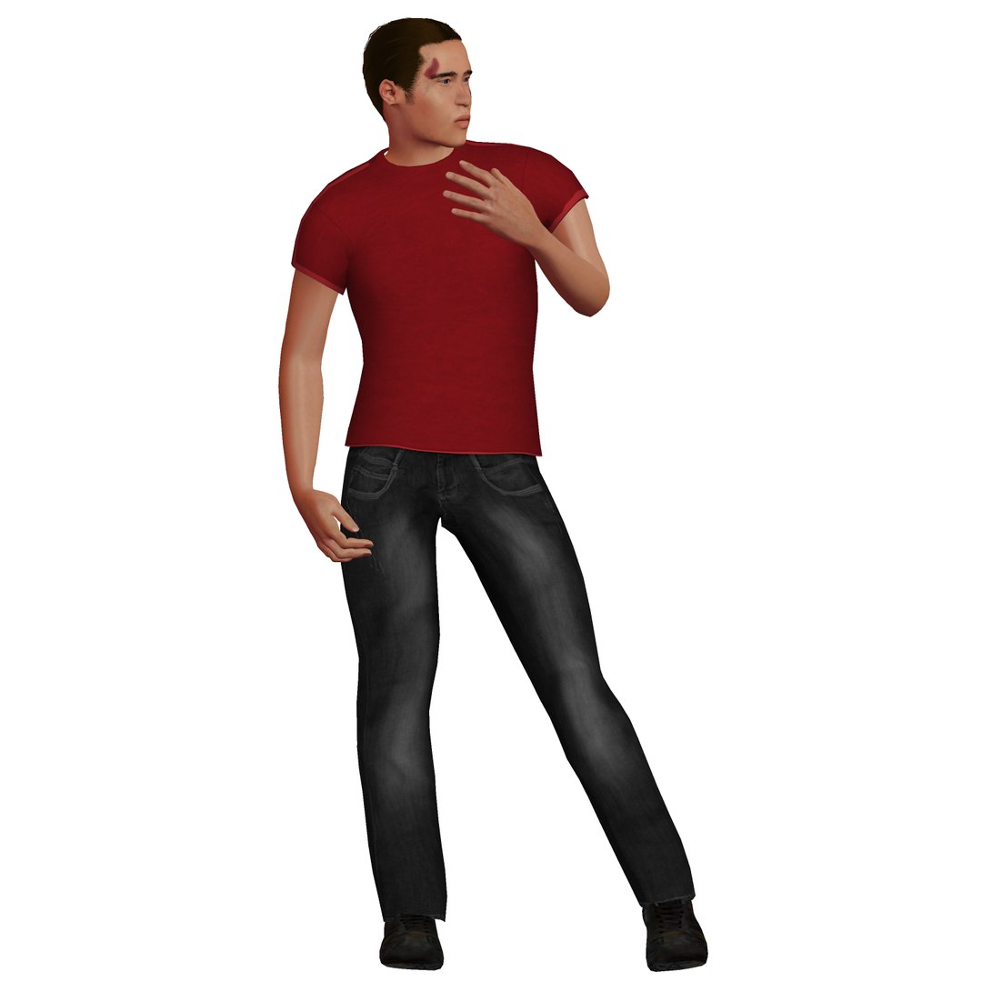 Adult Beat Man Character 3D - TurboSquid 1594126