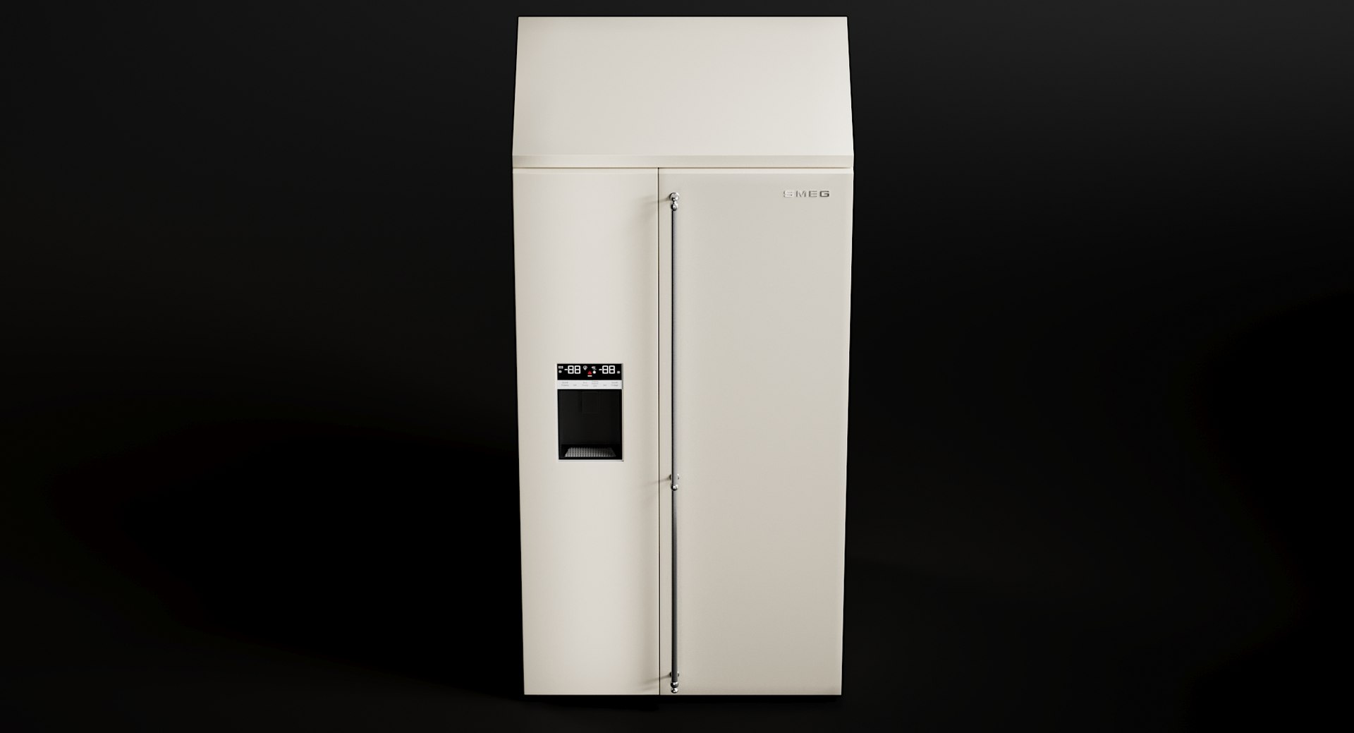 Realistic Fridge Colonial Doors 3D Model - TurboSquid 1431326