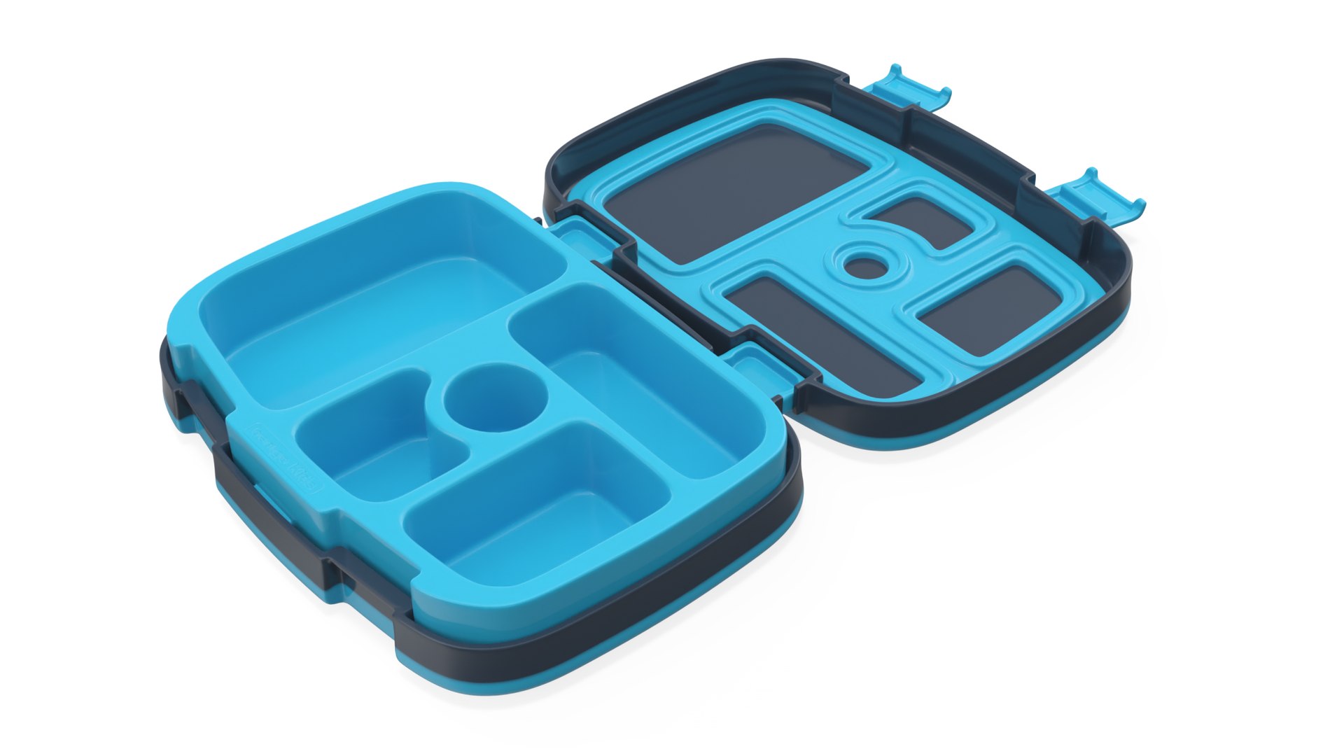 Bentgo Lunch Box For Kids Open Blue Model - TurboSquid 2151729