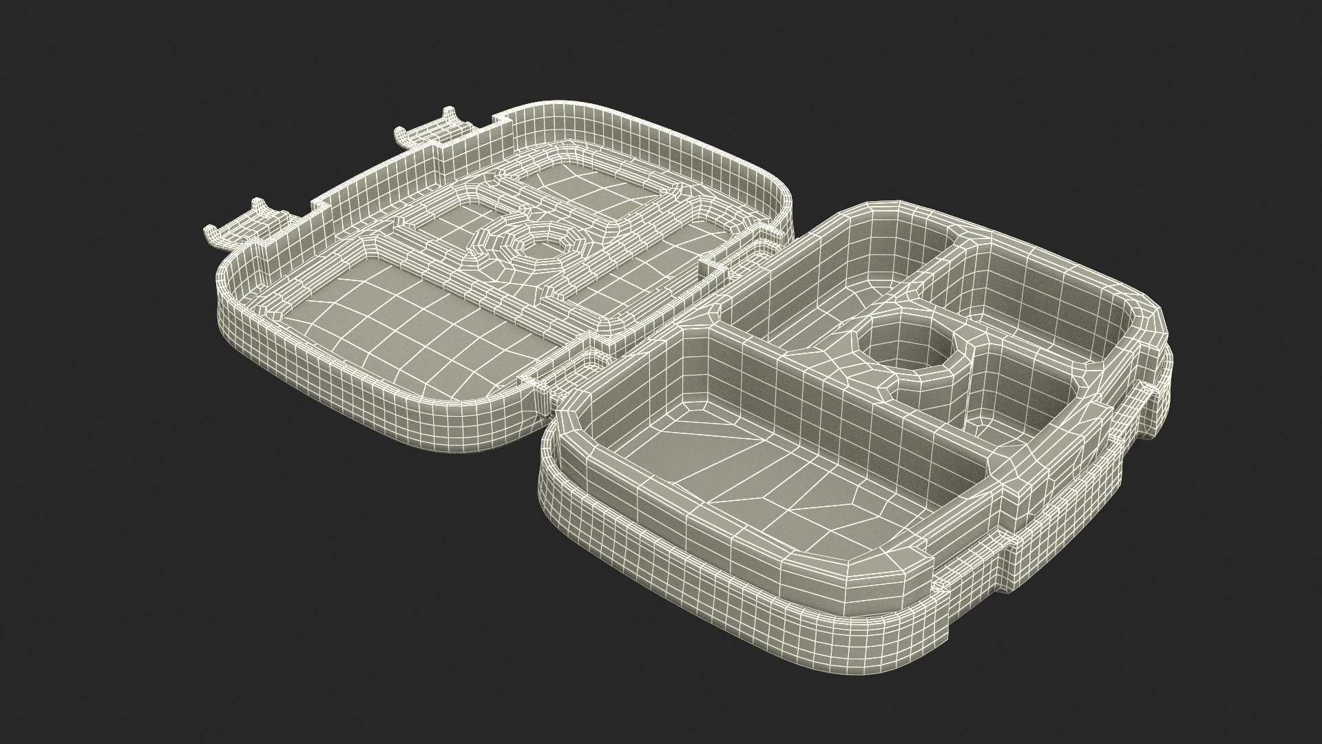 Bentgo Lunch Box For Kids Open Blue Model - TurboSquid 2151729