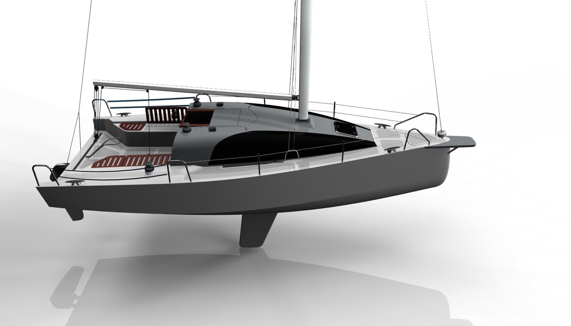 3d Sailing Boat Ichi Inland