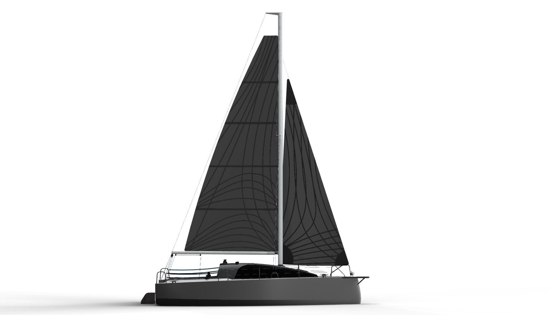 3d Sailing Boat Ichi Inland