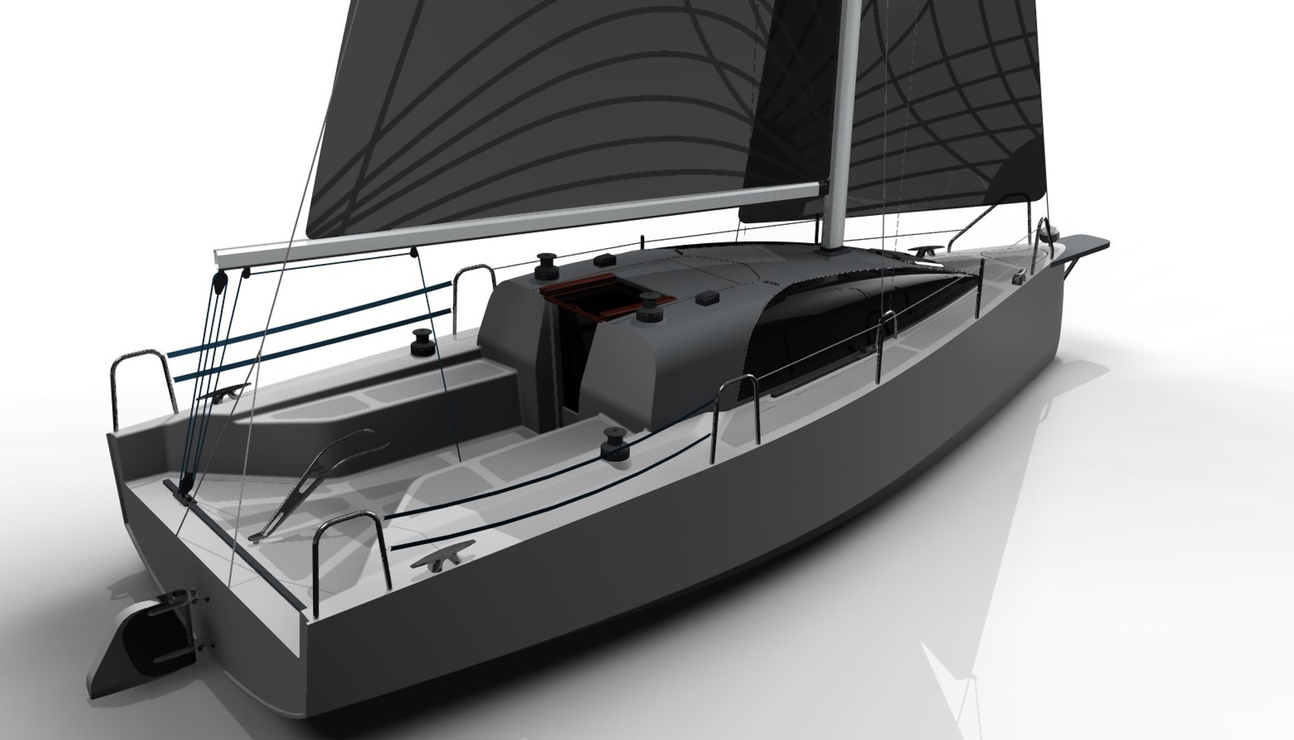 3d Sailing Boat Ichi Inland