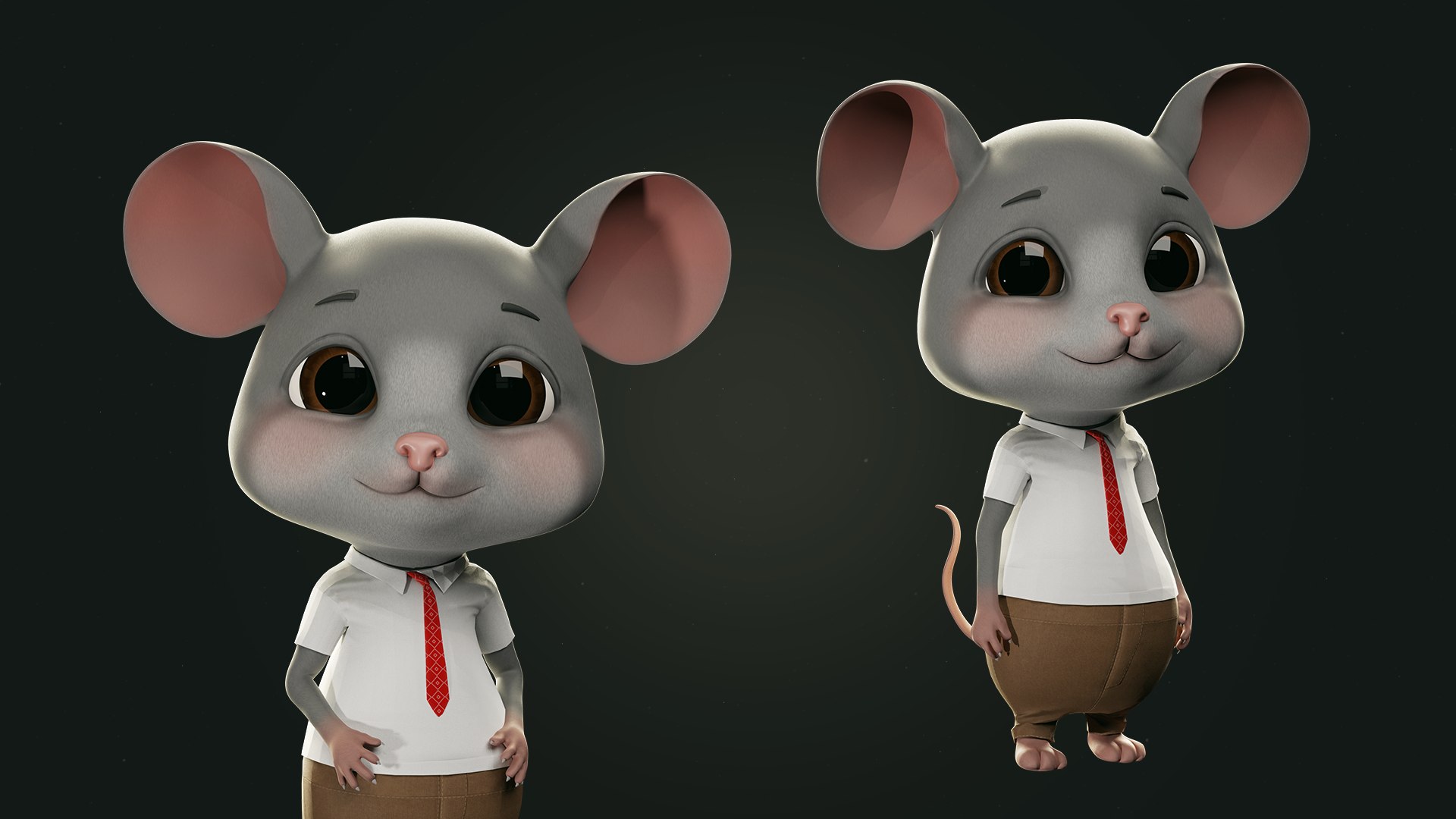 Mouse John 3D Model - TurboSquid 2264393
