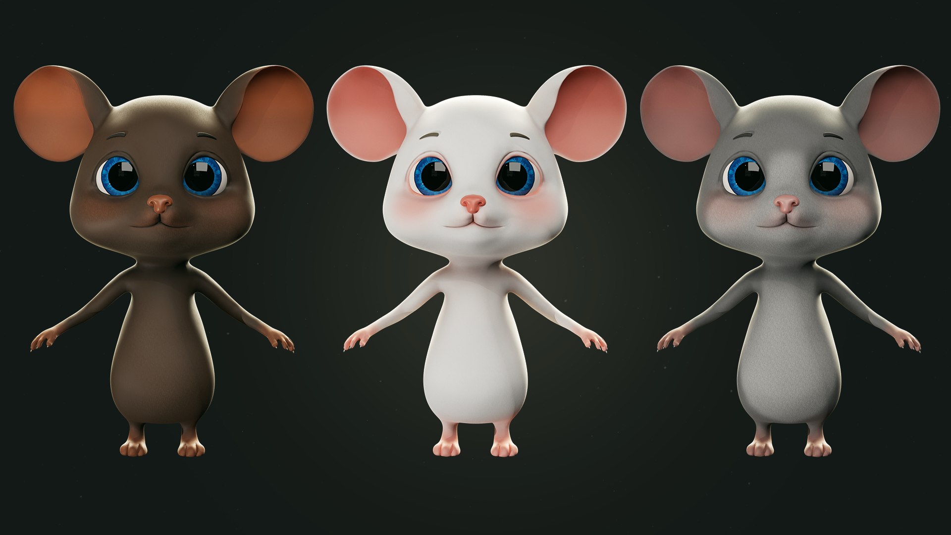 Mouse John 3D Model - TurboSquid 2264393