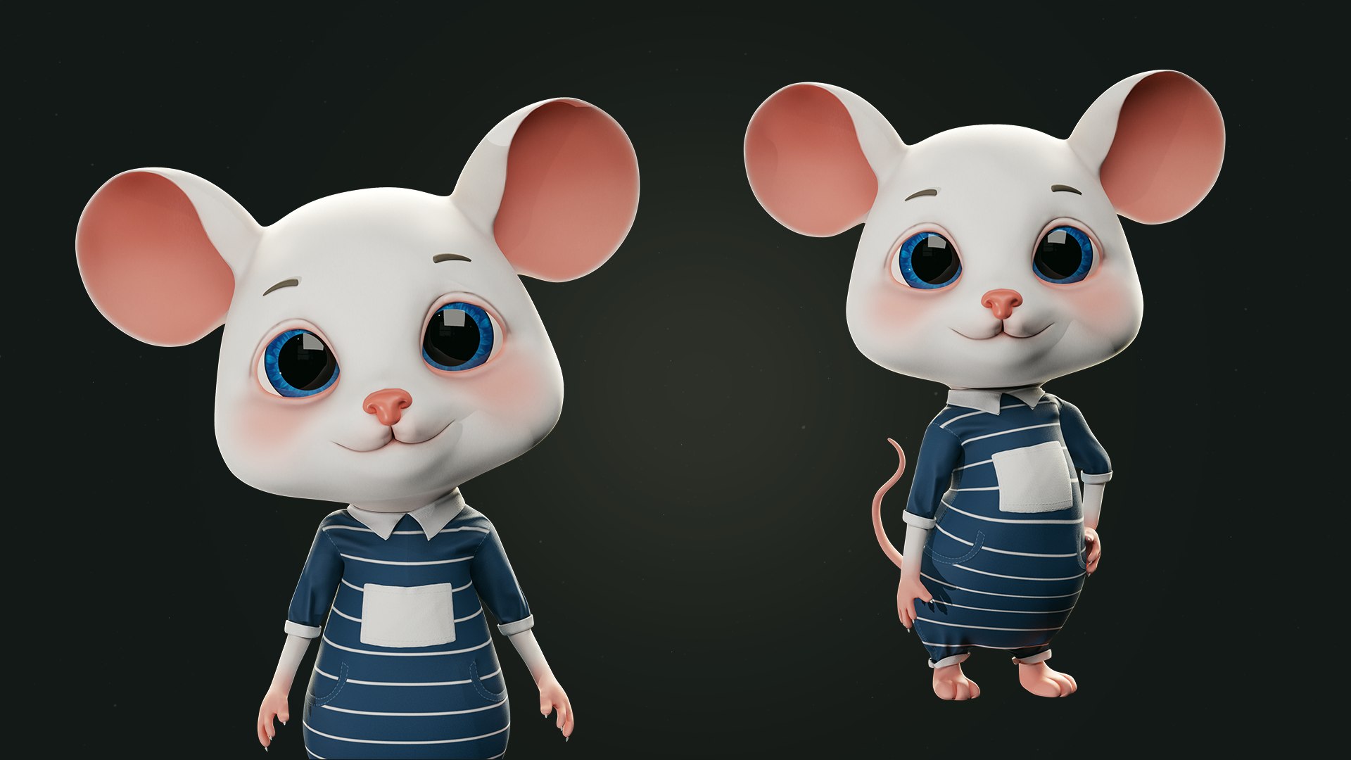Mouse John 3D Model - TurboSquid 2264393