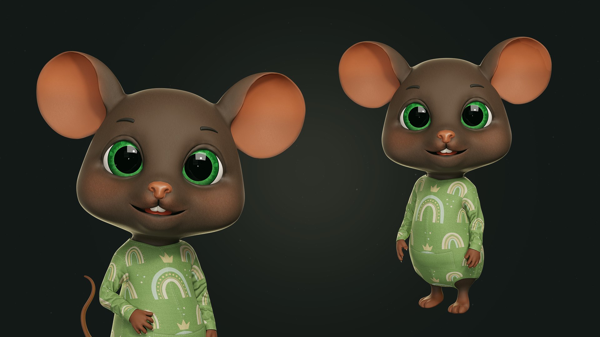 Mouse John 3D Model - TurboSquid 2264393