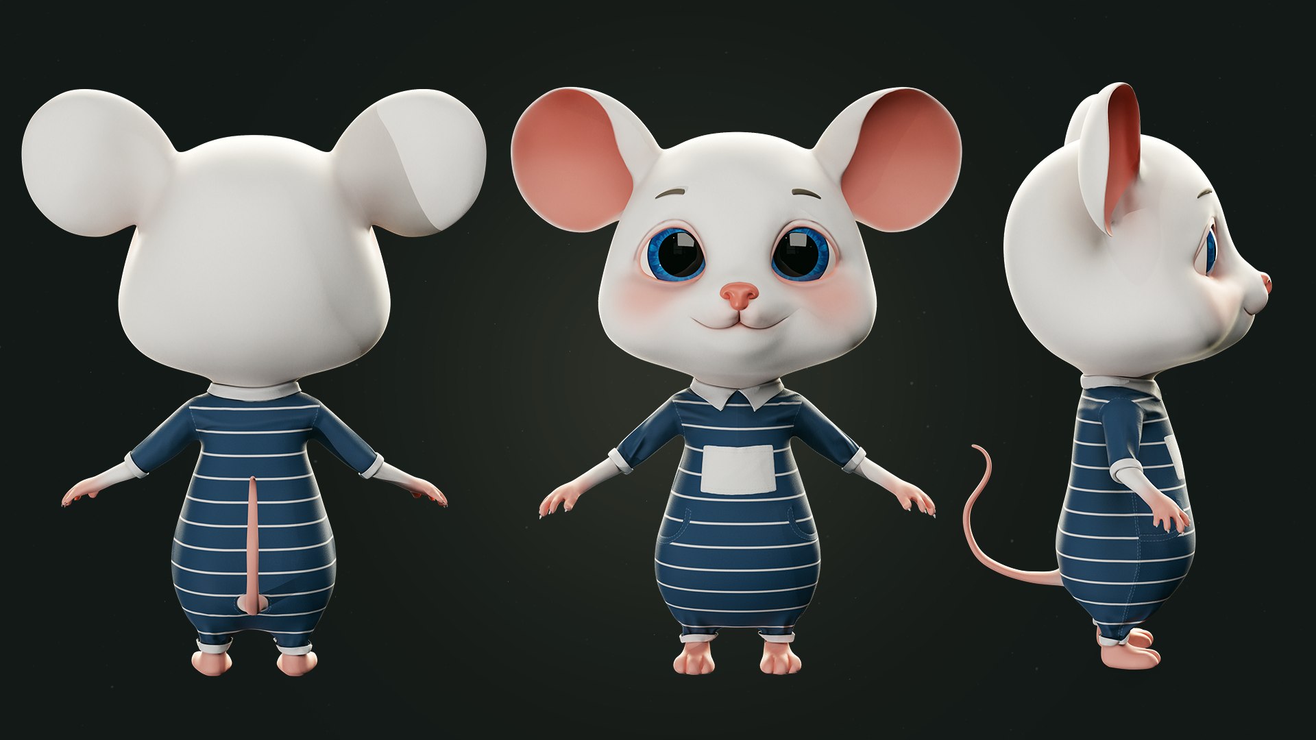 Mouse John 3D Model - TurboSquid 2264393