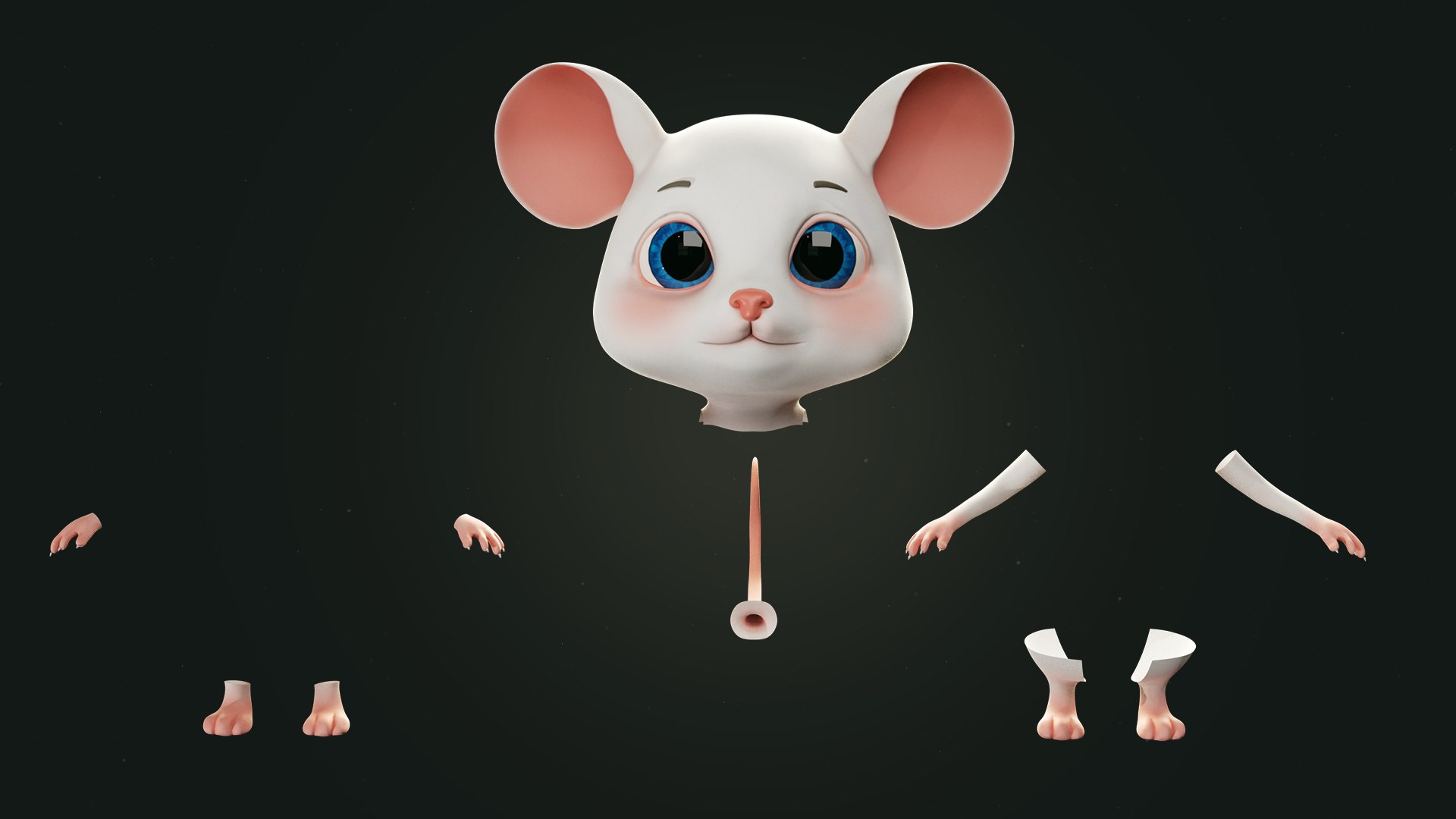 Mouse John 3D Model - TurboSquid 2264393