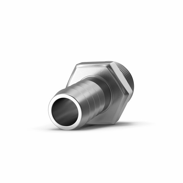 modelo 3d Silver Gas Pipe Adapter - TurboSquid 1957957
