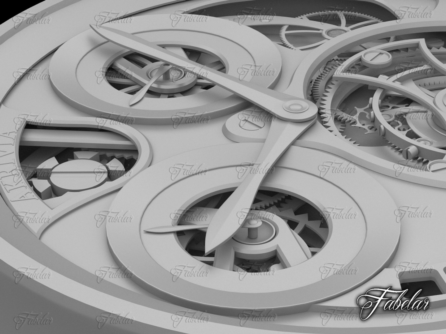 3d Tourbillon Watch Wristwatch Model