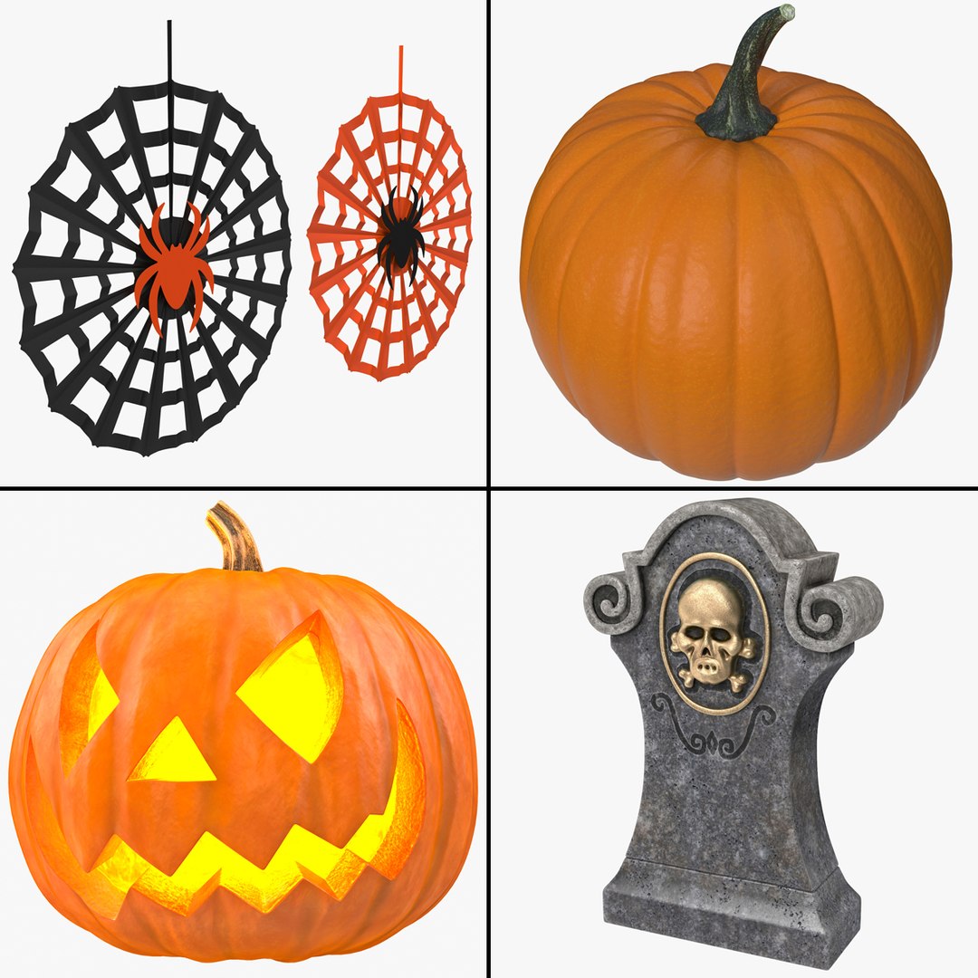 3d halloween decoration model