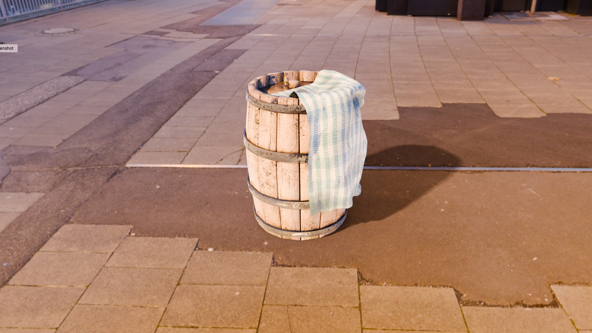 Barrel With Rag Model - TurboSquid 2162165