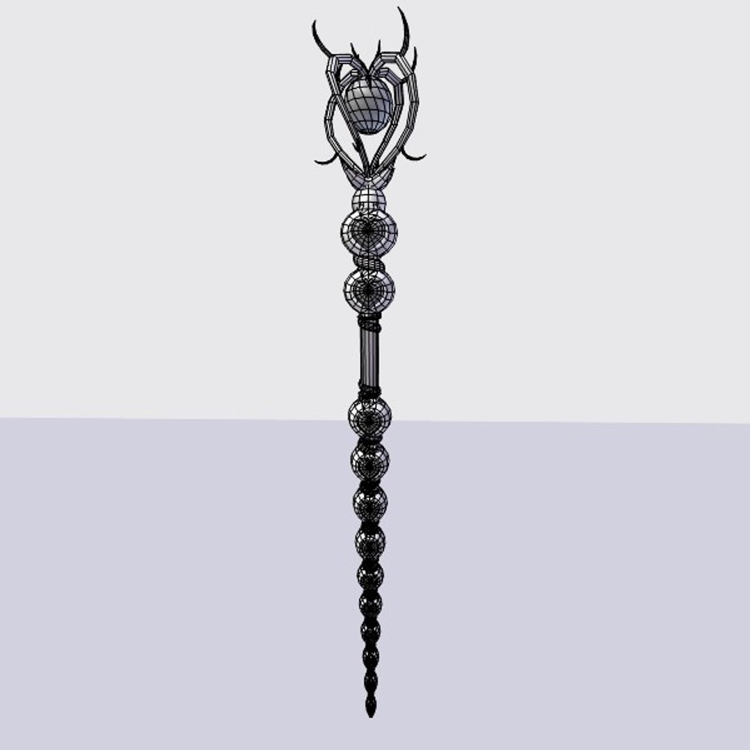 Blend Staff Wizard Fantasy