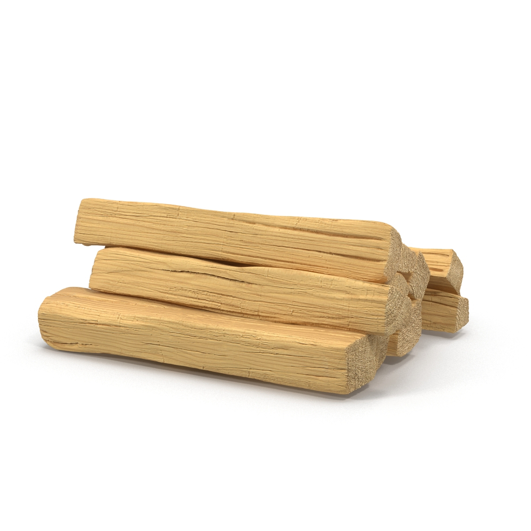 Split Wood Logs 3d Model