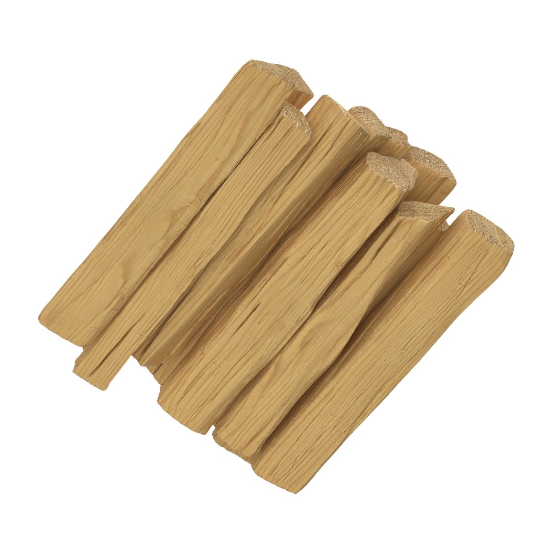 Split Wood Logs 3d Model