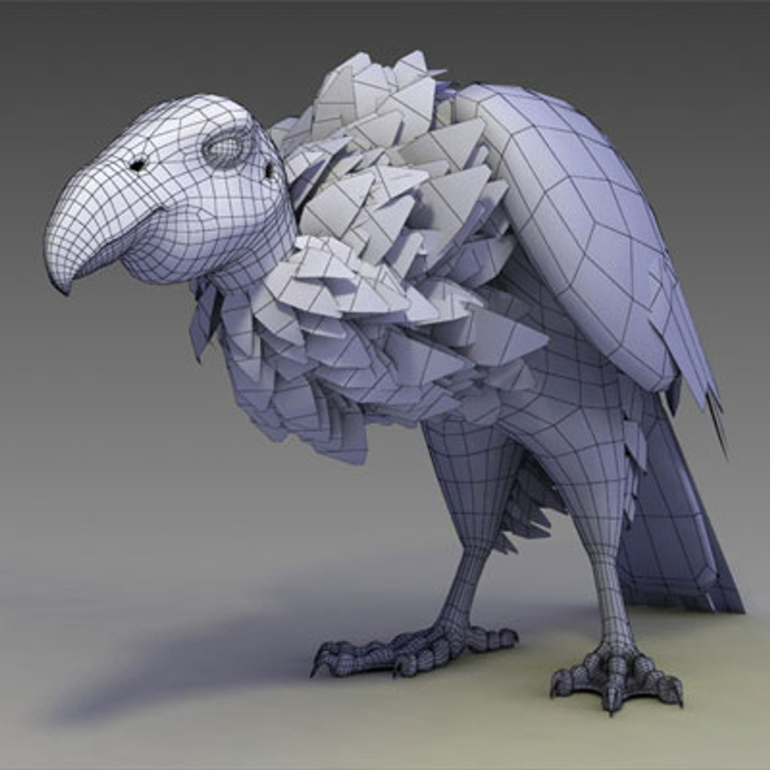 3ds Max California Condor Bird