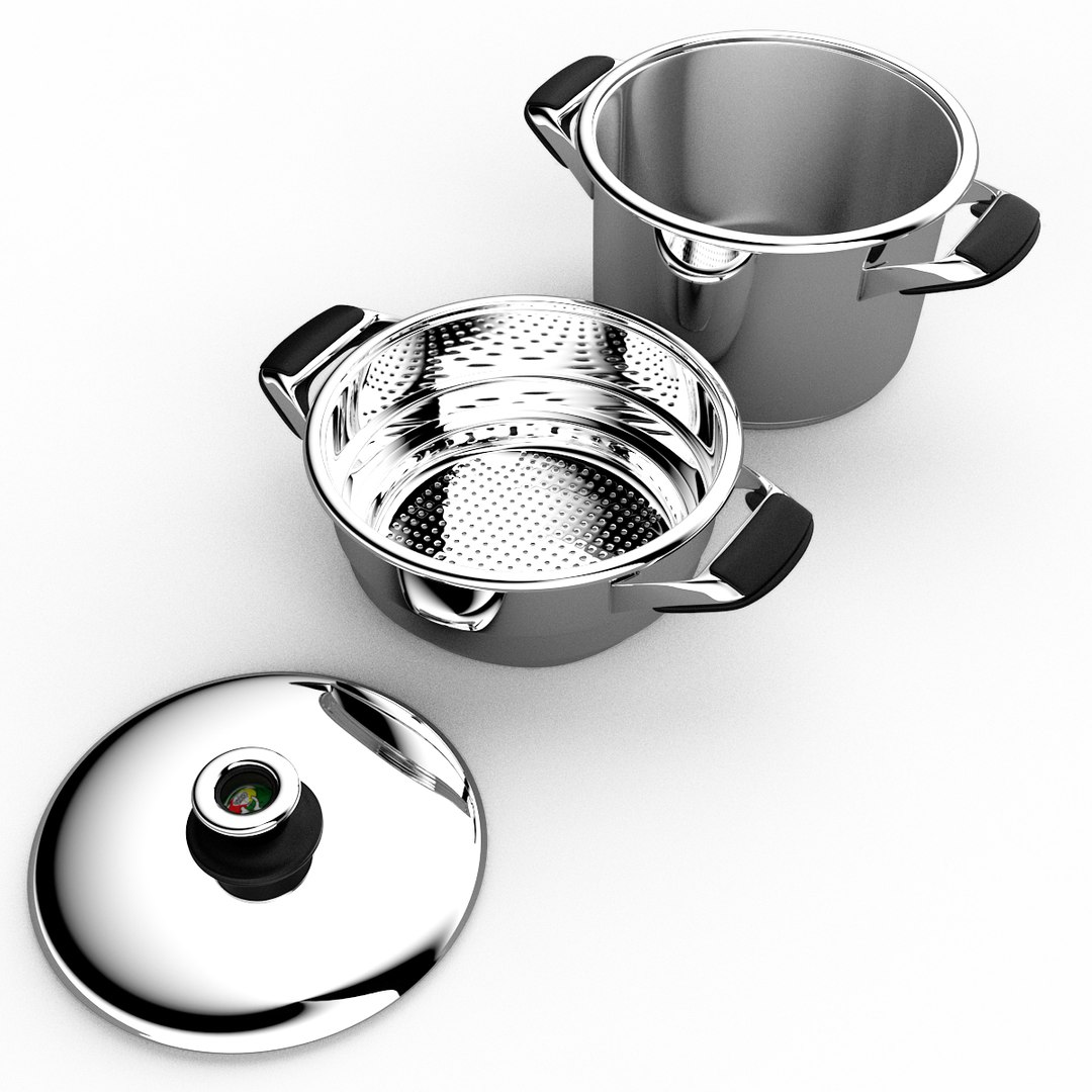 3d pot colander model