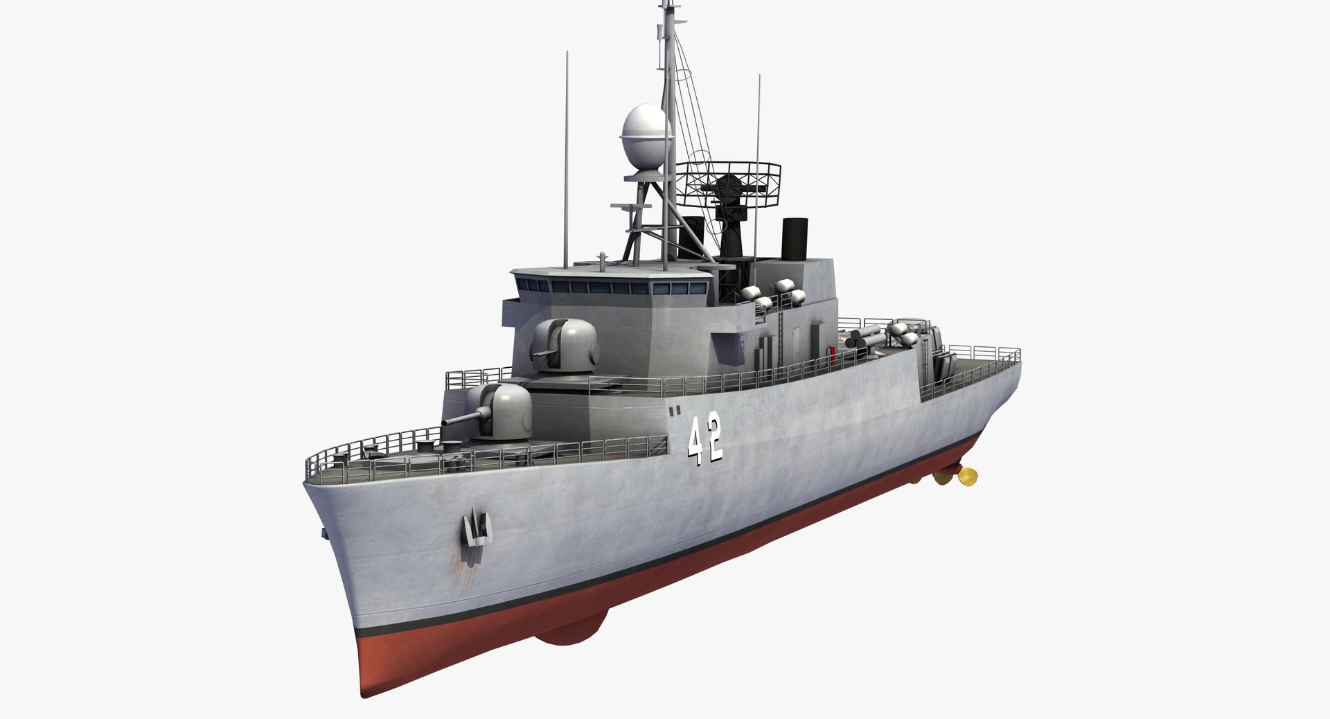 Meko 140 Corvette 3D Model - TurboSquid 1264622