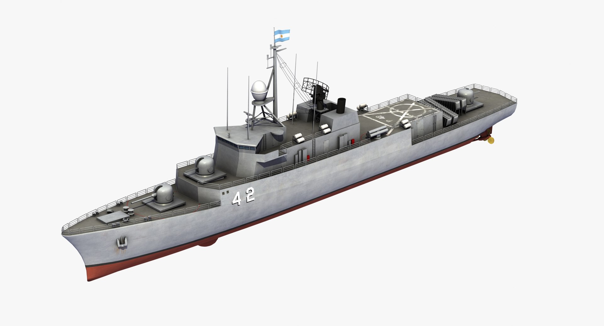 Meko 140 Corvette 3D Model - TurboSquid 1264622