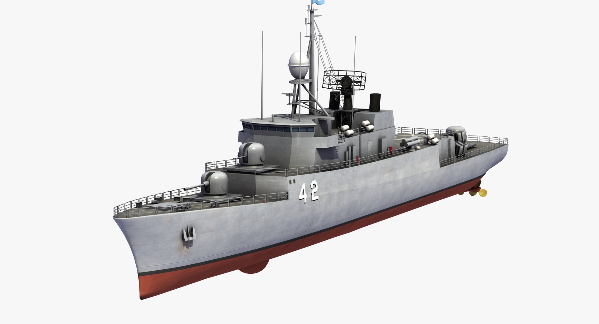 Meko 140 Corvette 3D Model - TurboSquid 1264622