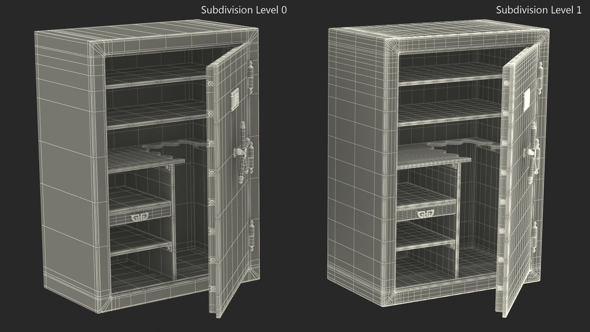 3D Fireproof Electronic Keypad Gun Safe - TurboSquid 2178052