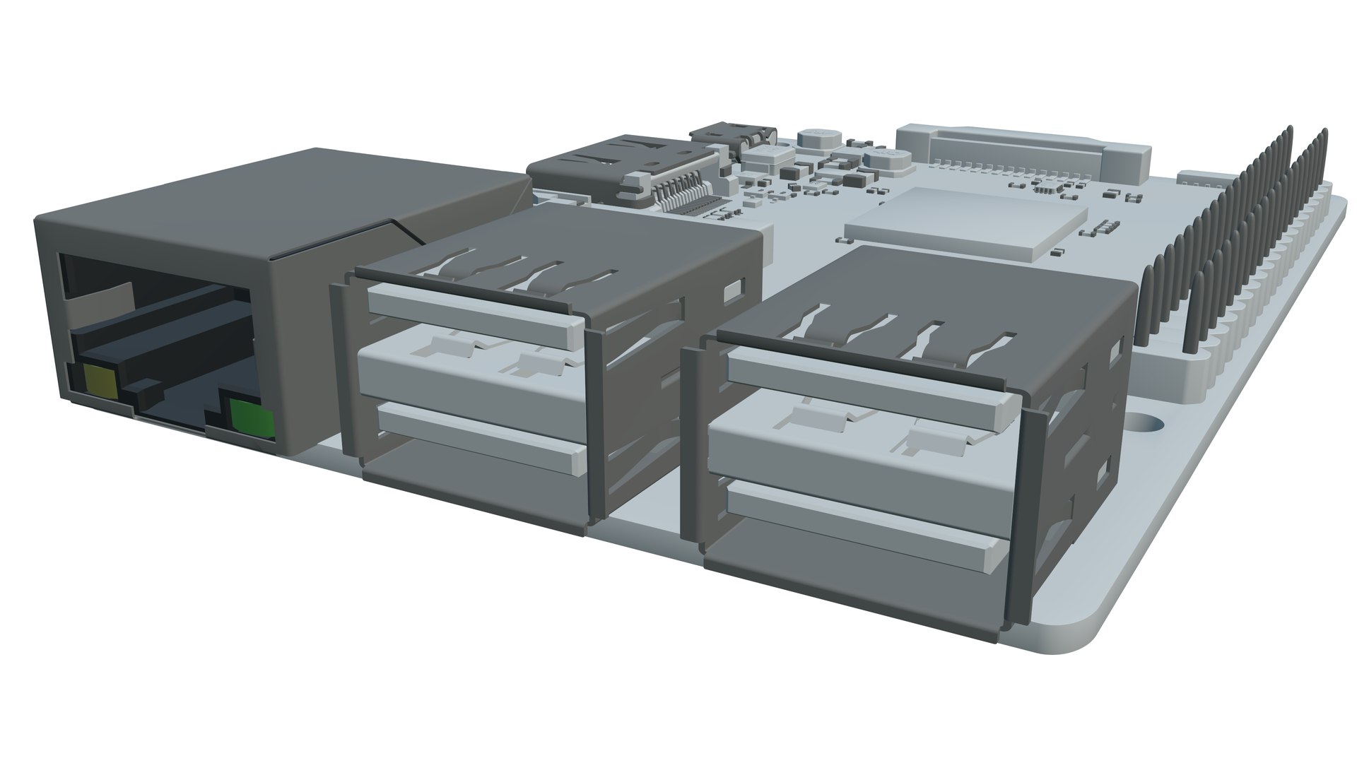 Raspberry Pi 3D Model - TurboSquid 1385479