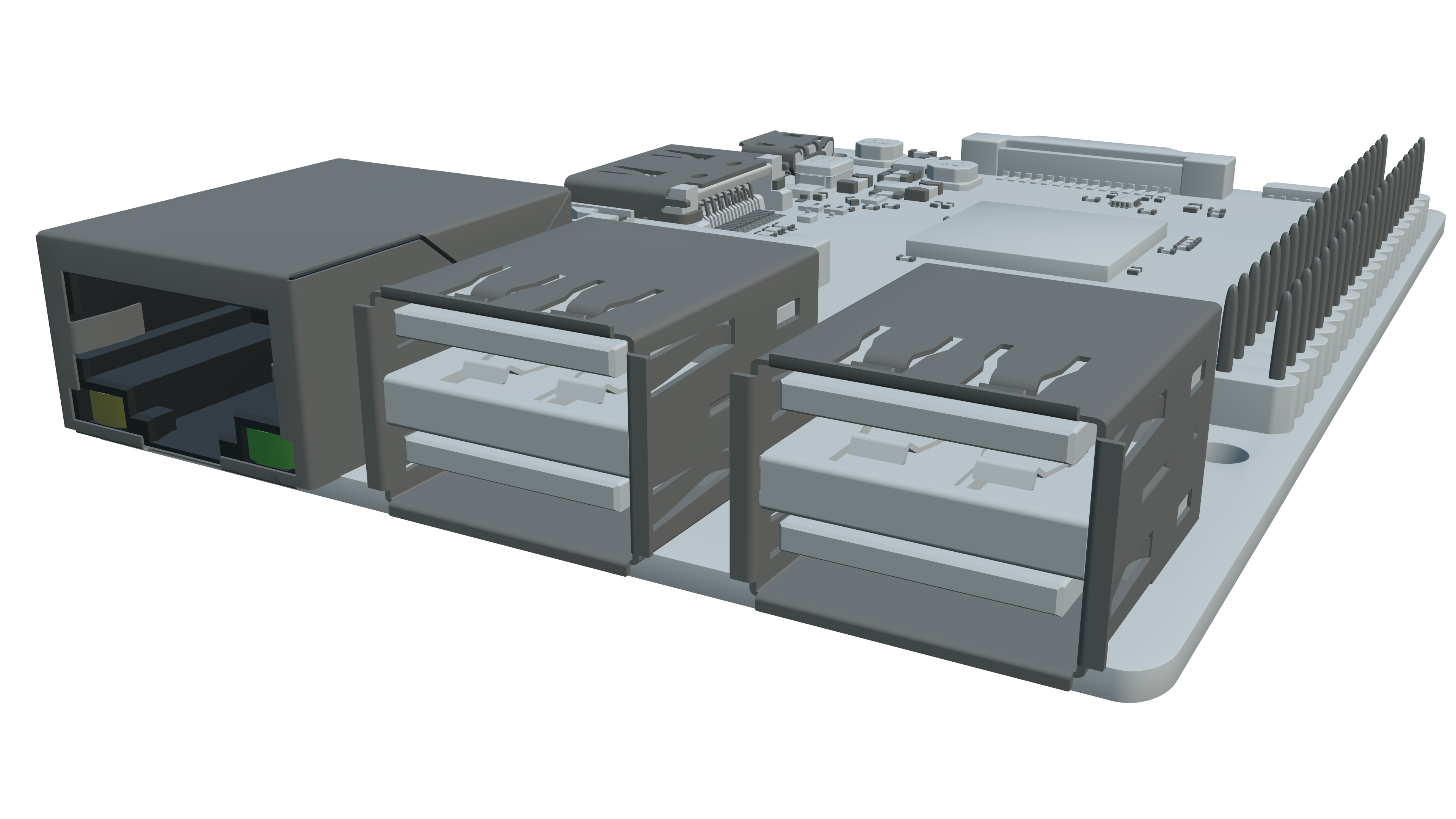 Raspberry pi 3D model - TurboSquid 1385479