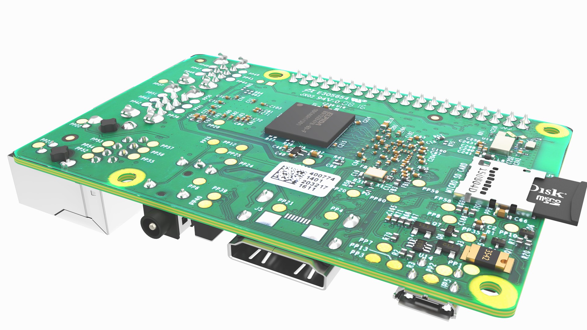 Raspberry Pi 3D Model - TurboSquid 1385479