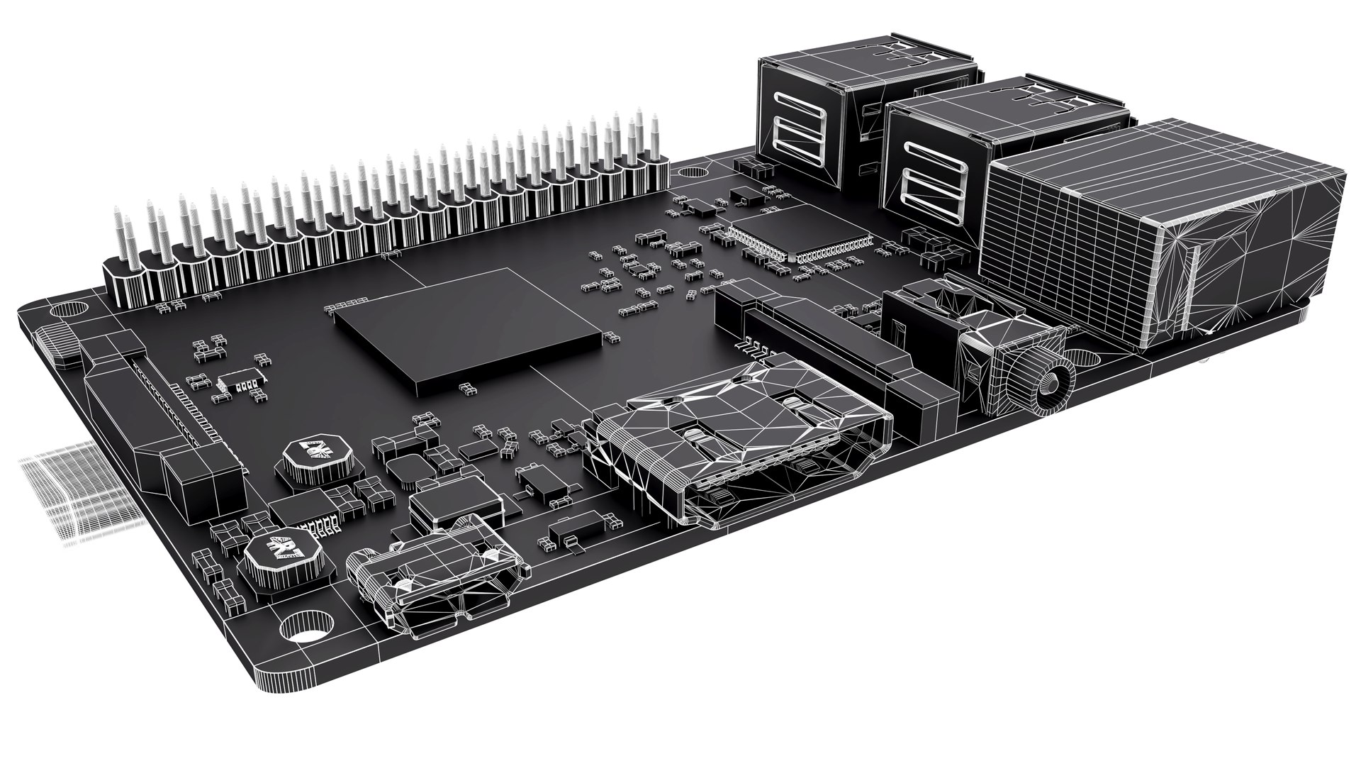 Raspberry Pi 3D Model - TurboSquid 1385479
