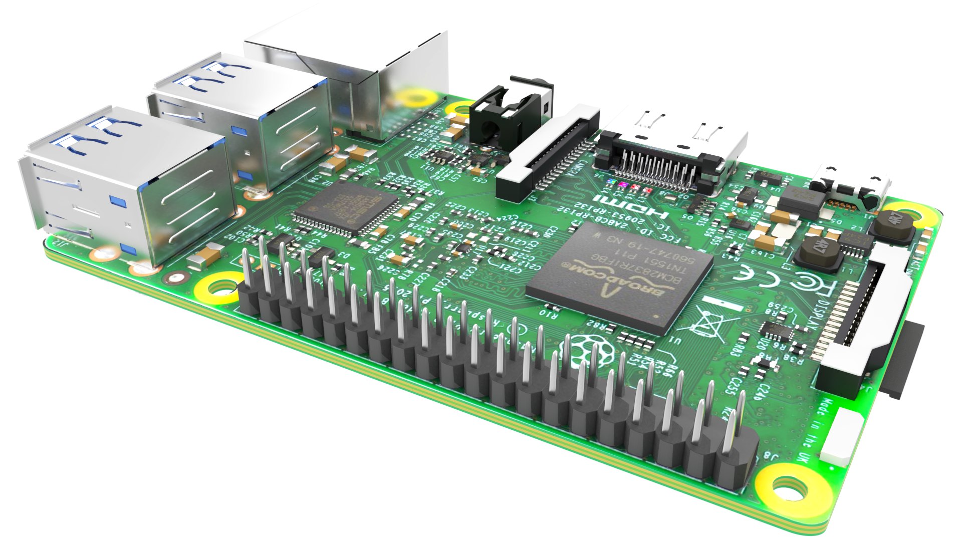 Raspberry Pi 3D Model - TurboSquid 1385479
