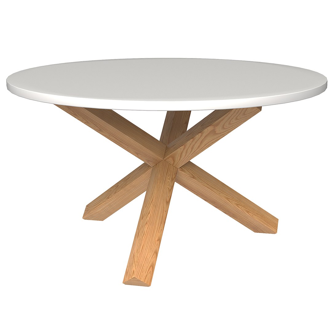3D Zora Round Dining Table - TurboSquid 1878829