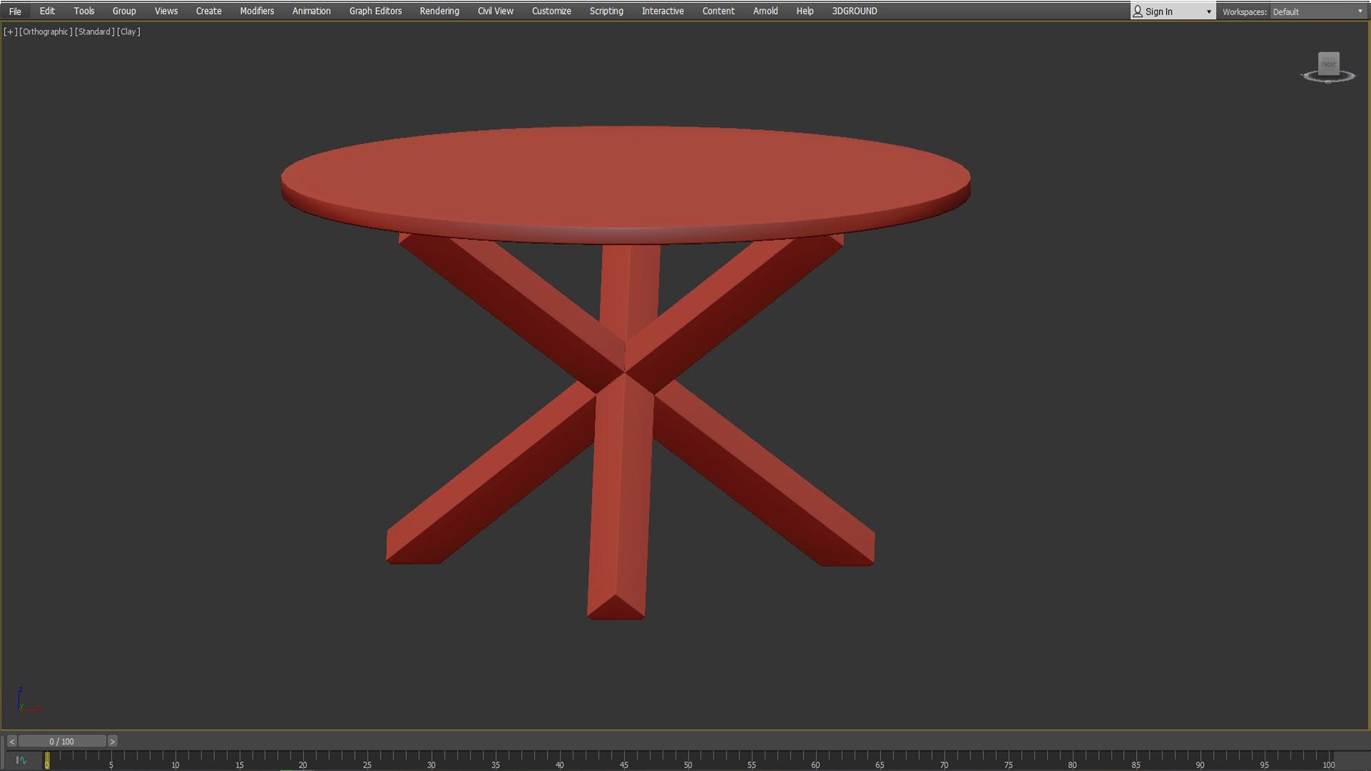 3D Zora Round Dining Table - TurboSquid 1878829