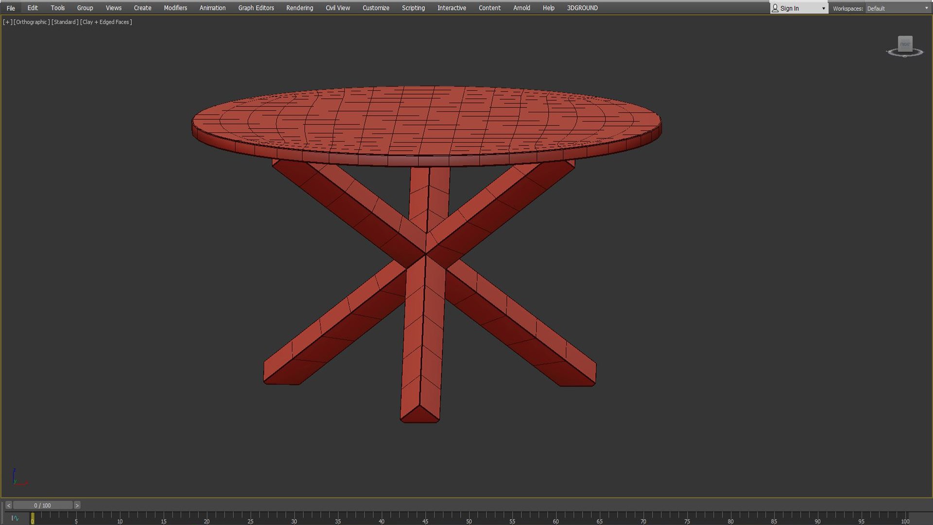 3D Zora Round Dining Table - TurboSquid 1878829