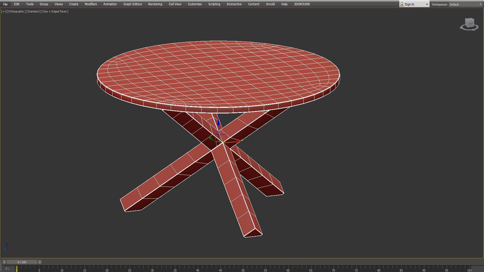 3D Zora Round Dining Table - TurboSquid 1878829