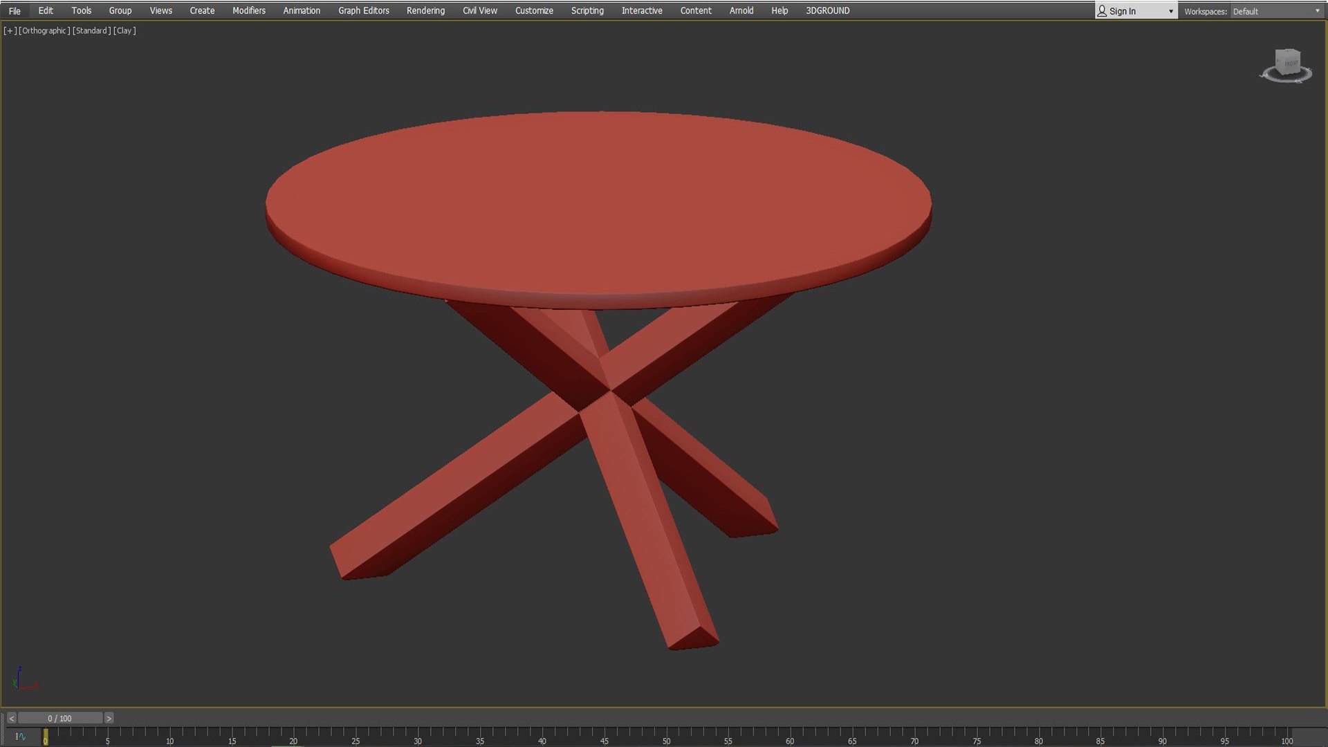 3D Zora Round Dining Table - TurboSquid 1878829