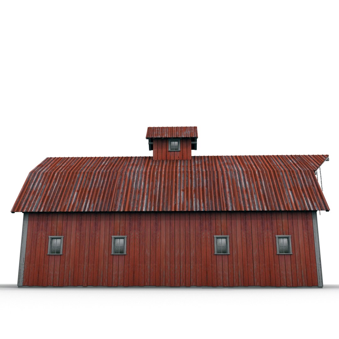Old Farm Red Barn 3d 3ds